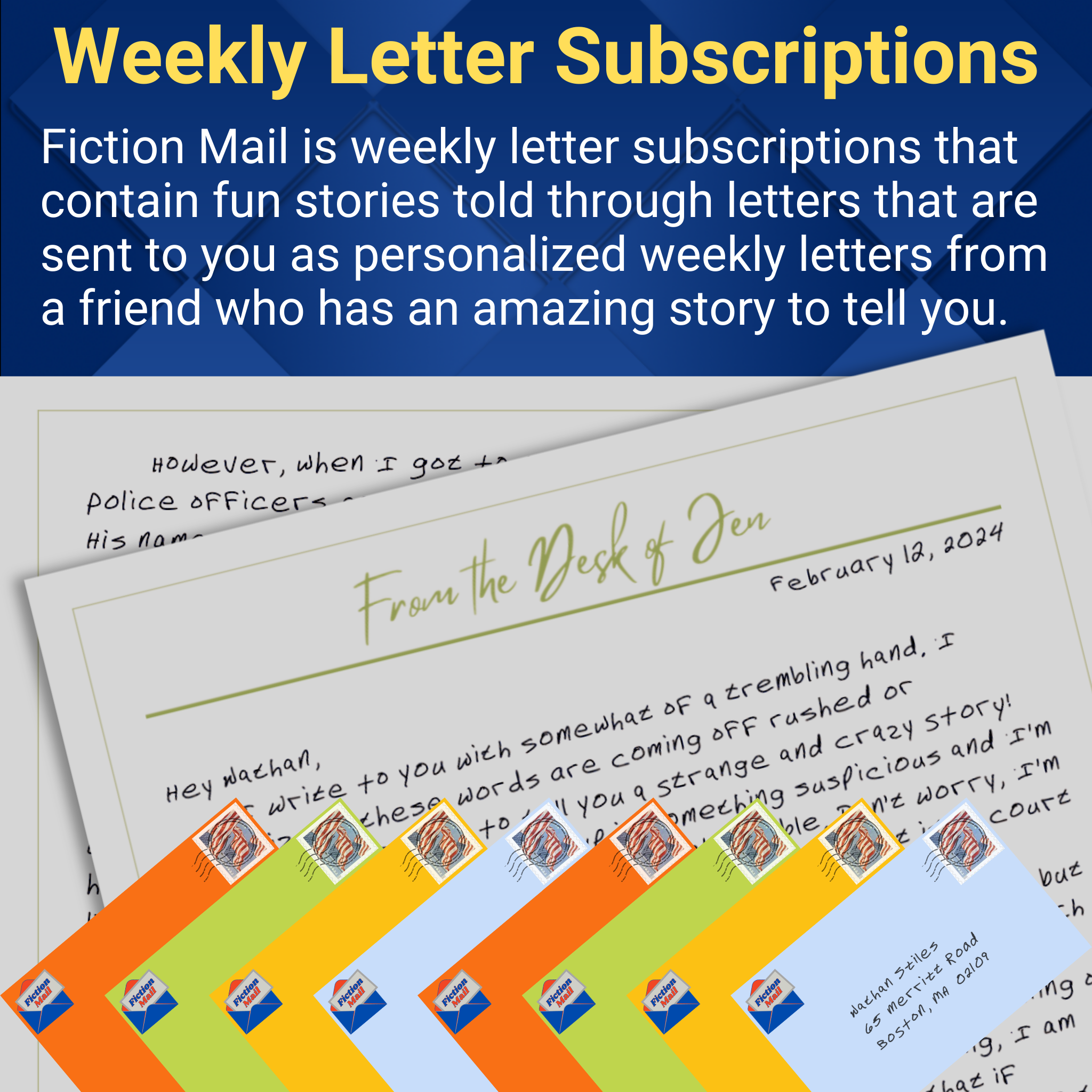 Fun Fiction Mailed to You as Letters
