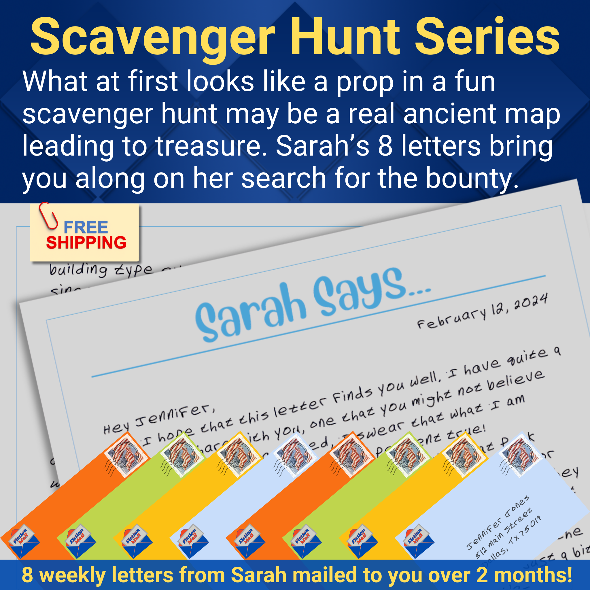 Fiction Mail | Scavenger Hunt | Fun fiction mailed to you as letters