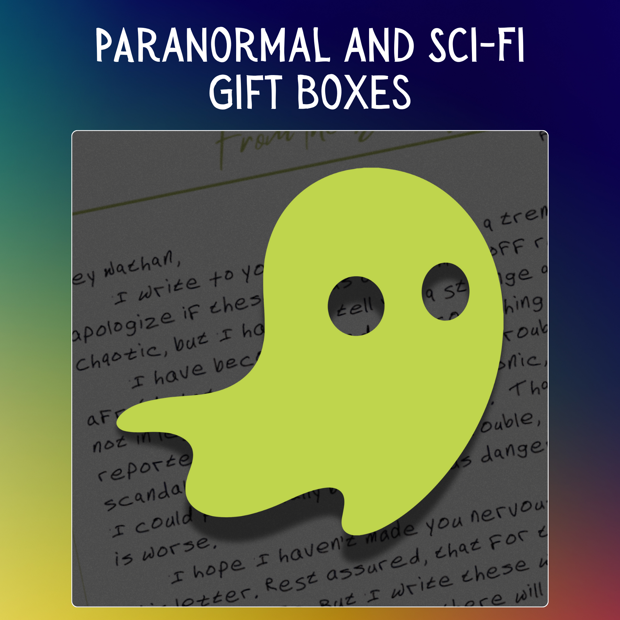 Fiction Mail Paranormal & SciFi Series of Stories Told Through Letters